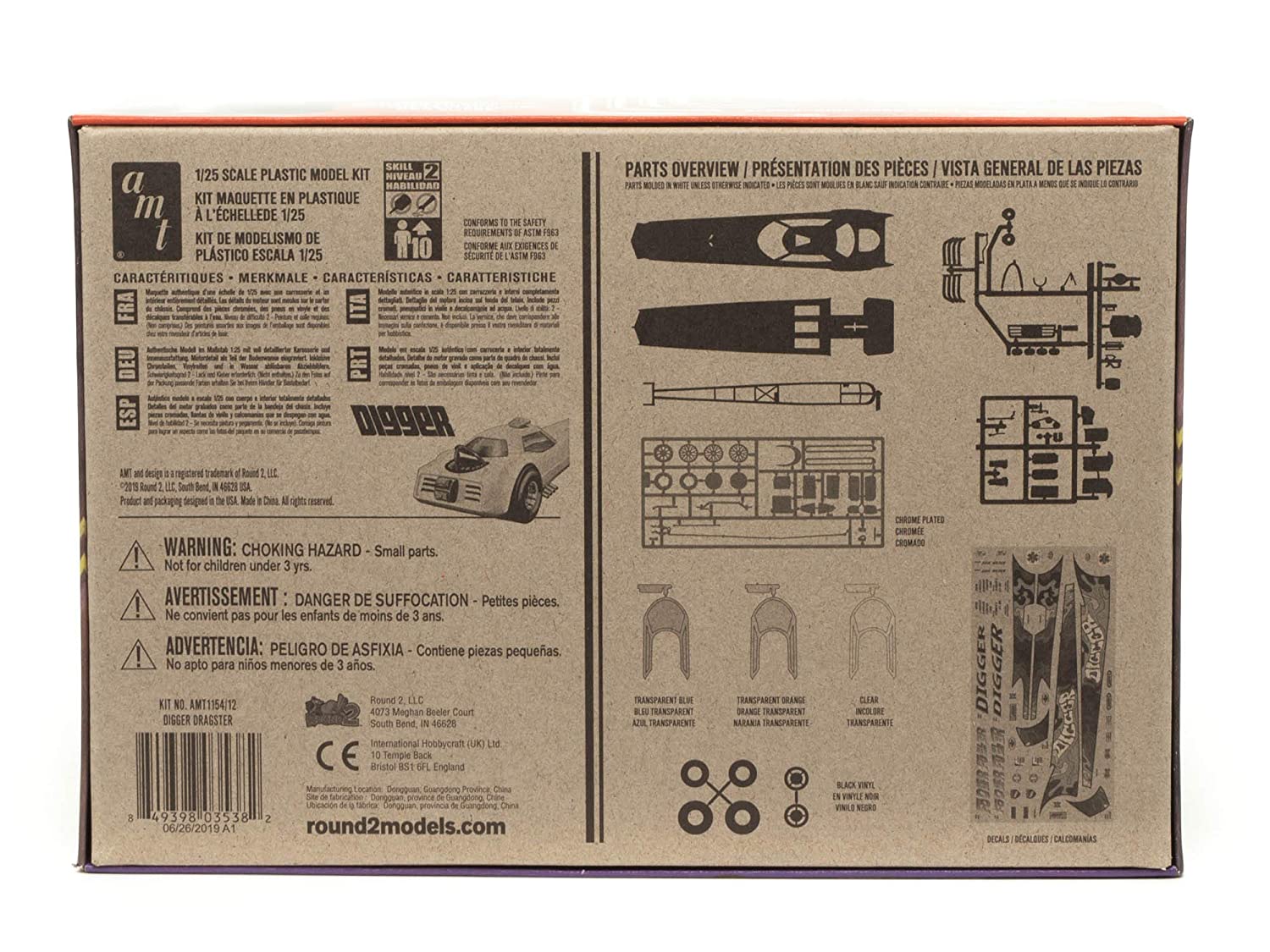 (SALE)1/25 THE FUNNY FUELER DIGGER DRAGSTER - Whistle Stop Hobby & Toy